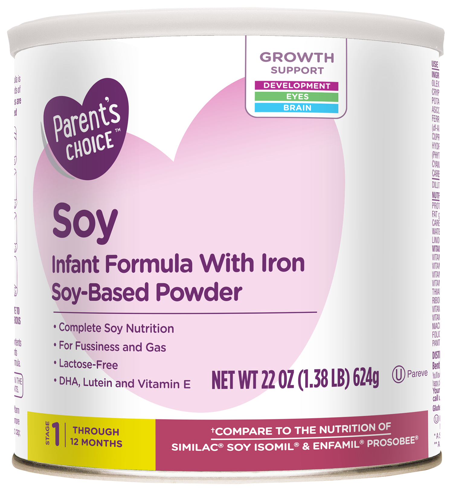 Wholesale Parents Choice Soy Infant Formula 22 oz